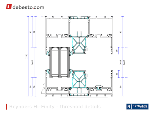 Reynaers Hi-Finity Aluminium Sliding Door System | For B2B | debesto