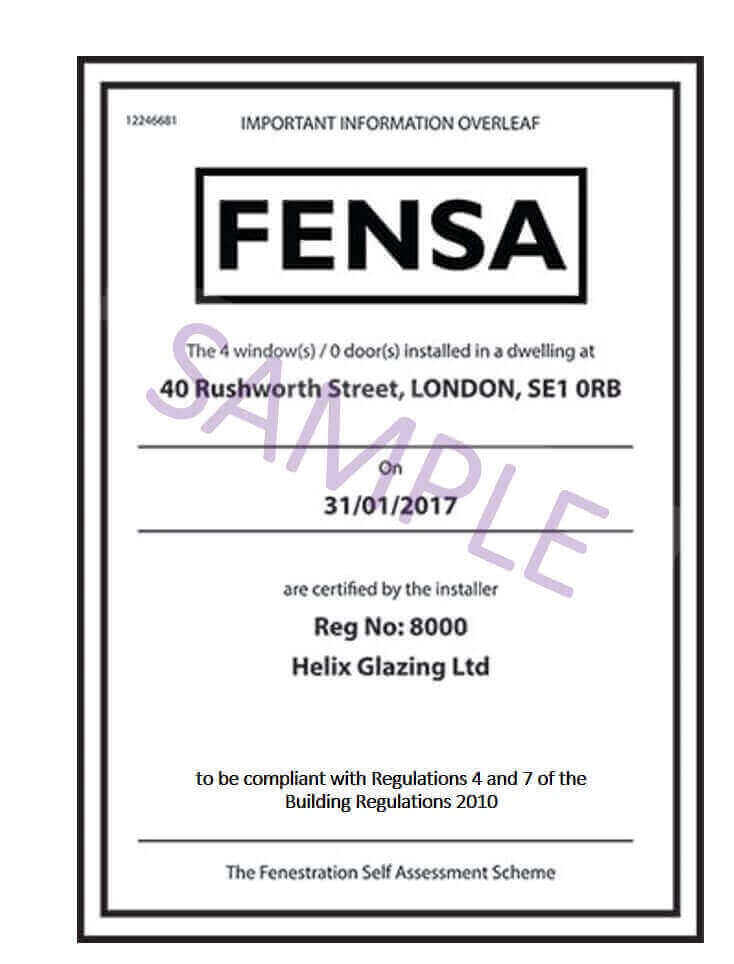 How to obtain a FENSA certificate - A Simple Guide | debesto.com