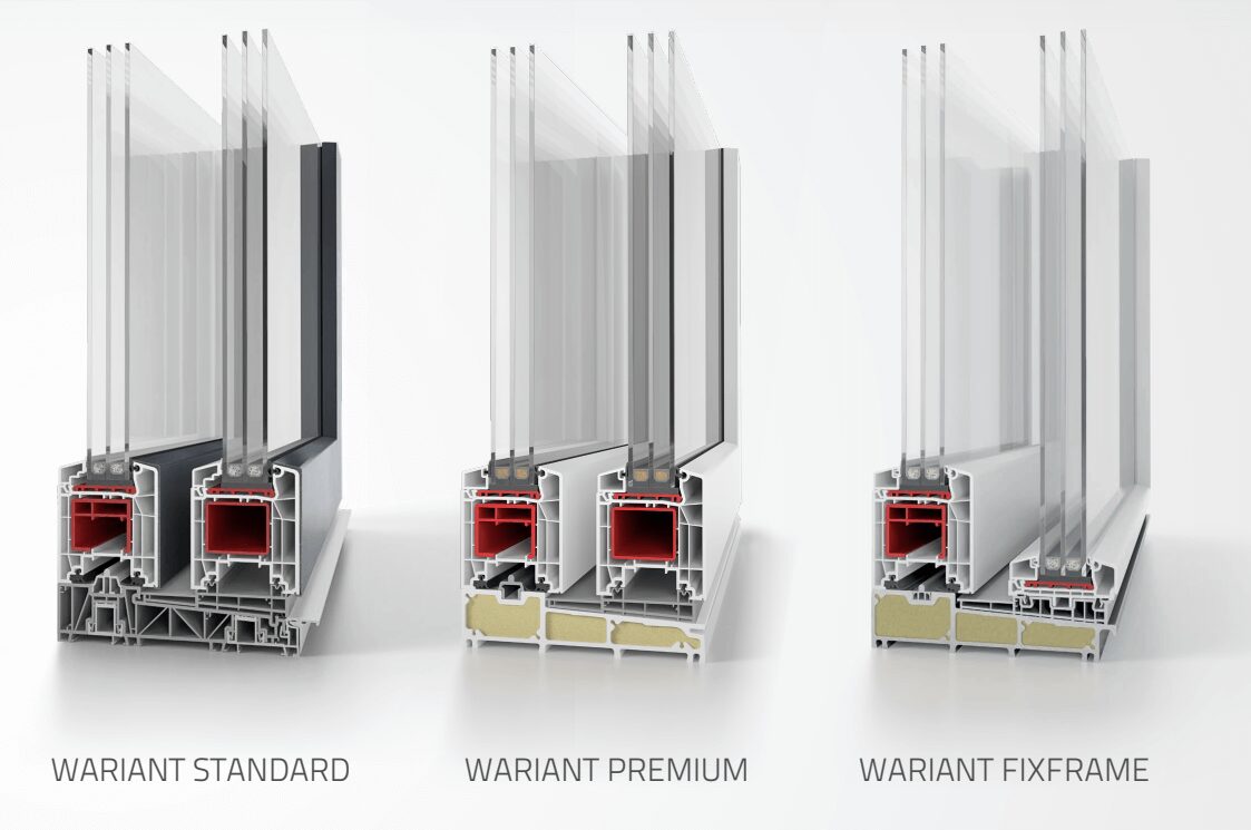 HST PCV Aluplast 85MM lift-and-slide doors | For B2B | debesto