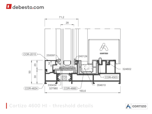 Cortizo 4600 HI IT Lift and Slide Door System | For B2B | debesto